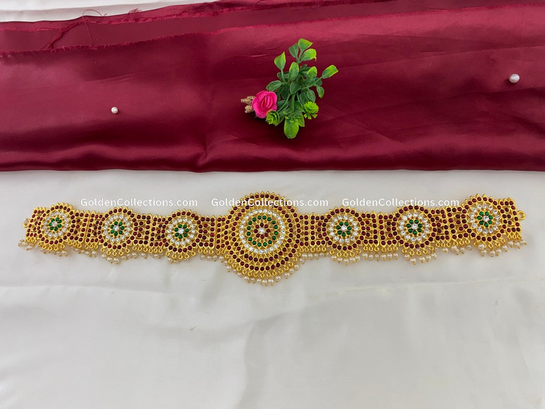 Classical Dance Waist Belt - Bharatanatyam Golden Belt BWB-006 – Golden Collections