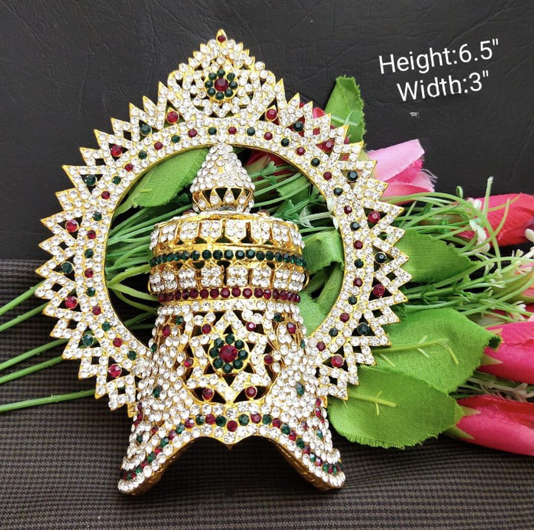 Deity Stone Crowns | Mukut Kireedam by GoldenCollections – Golden ...
