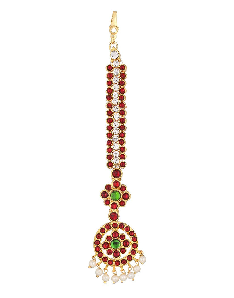 Bharatanatyam Temple Maang Tikka Collection - Golden Collections