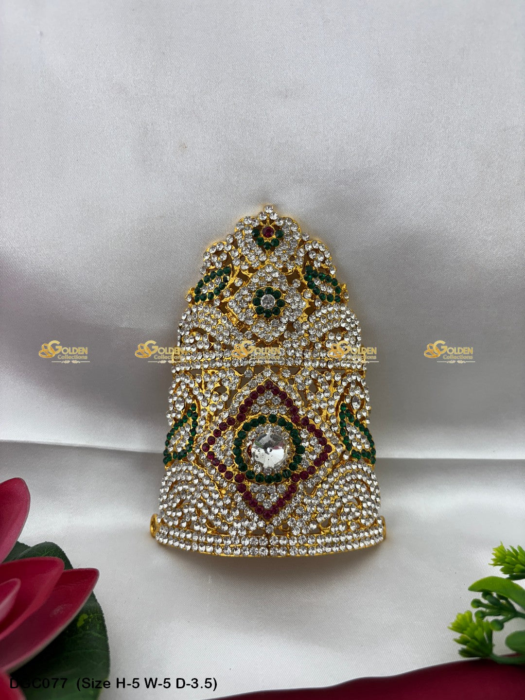 Ornate Crown Mukut for Goddess - GoldenCollections DGC-077 – Golden ...