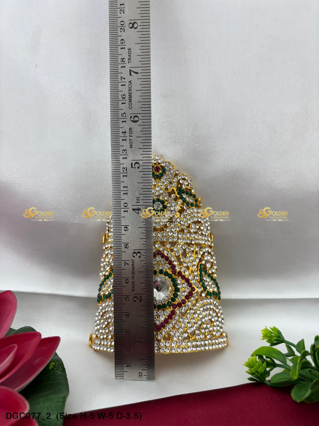 Ornate Crown Mukut for Goddess - GoldenCollections DGC-077 – Golden ...