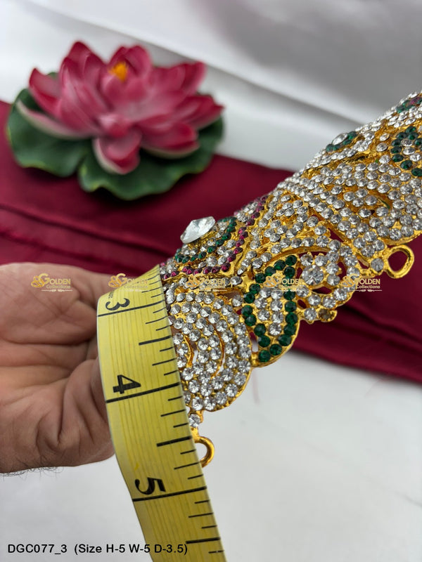 Ornate Crown Mukut for Goddess - GoldenCollections DGC-077 – Golden ...