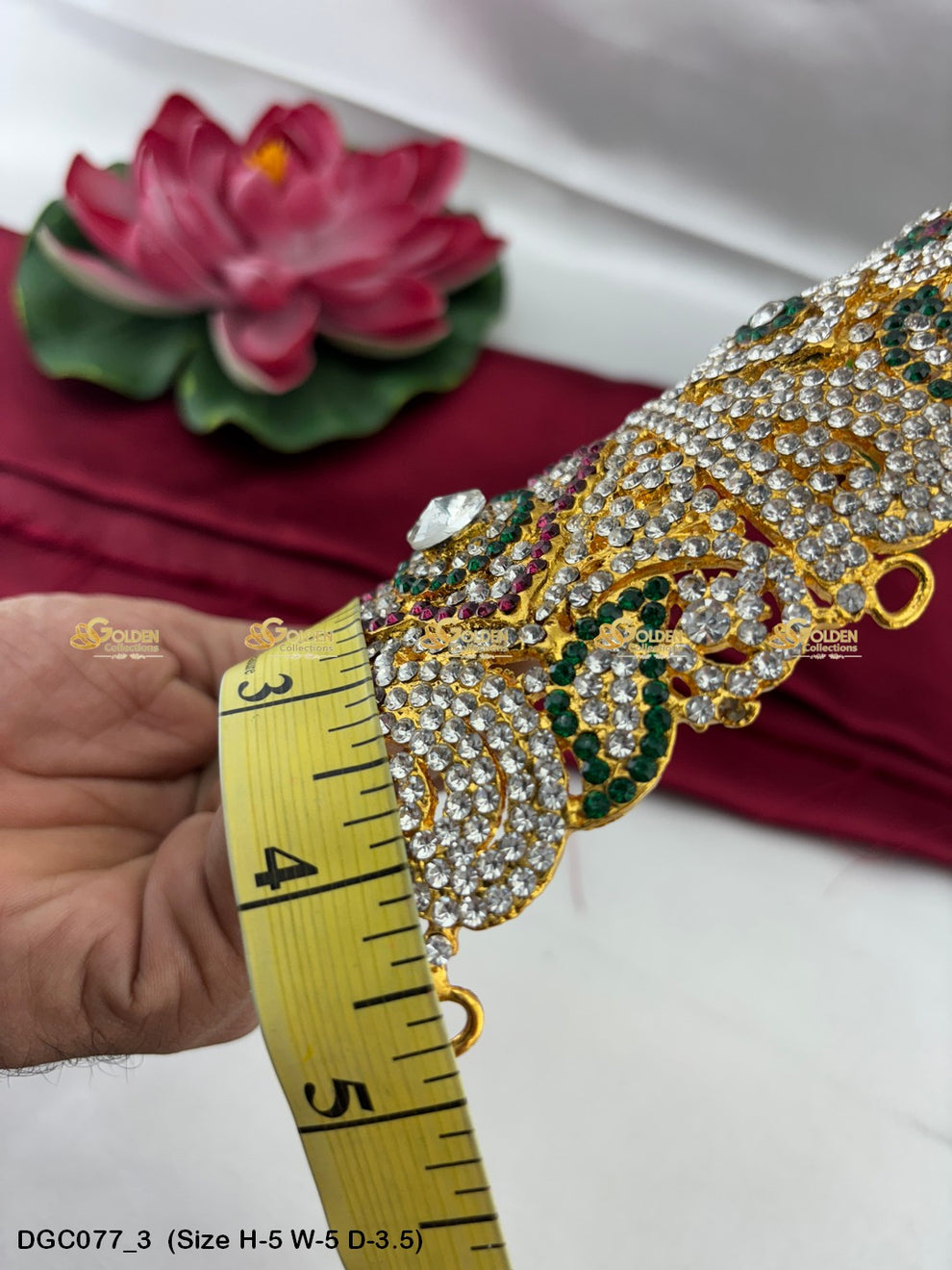 Ornate Crown Mukut for Goddess - GoldenCollections DGC-077 – Golden ...