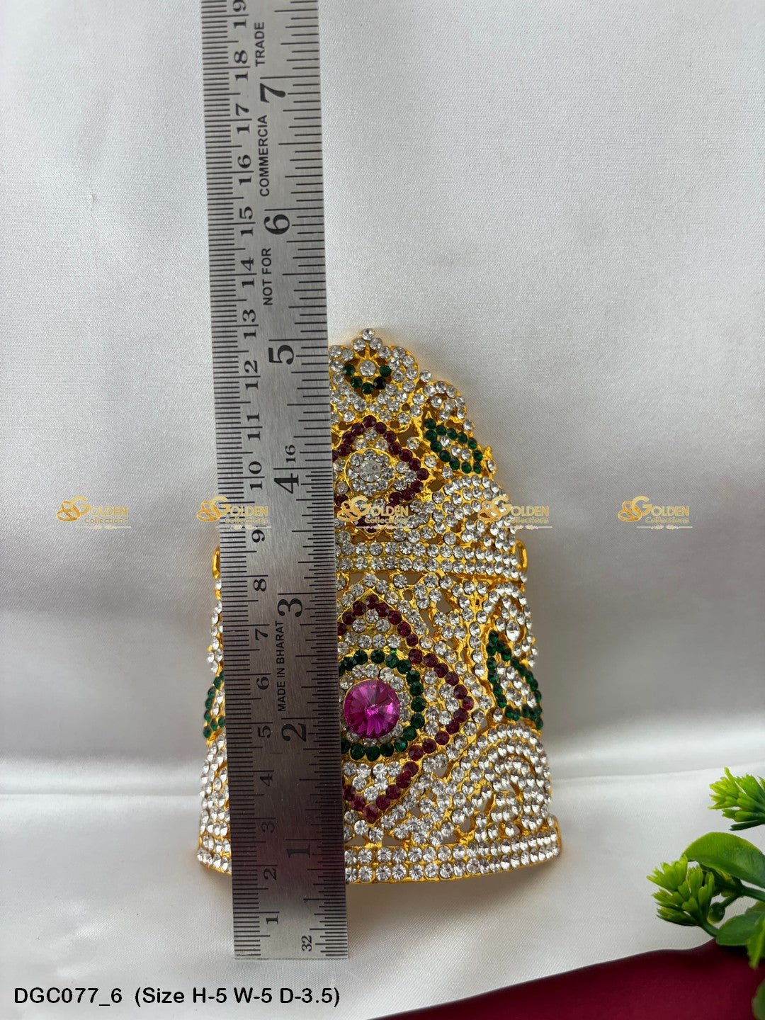 Ornate Crown Mukut for Goddess - GoldenCollections DGC-077 – Golden ...