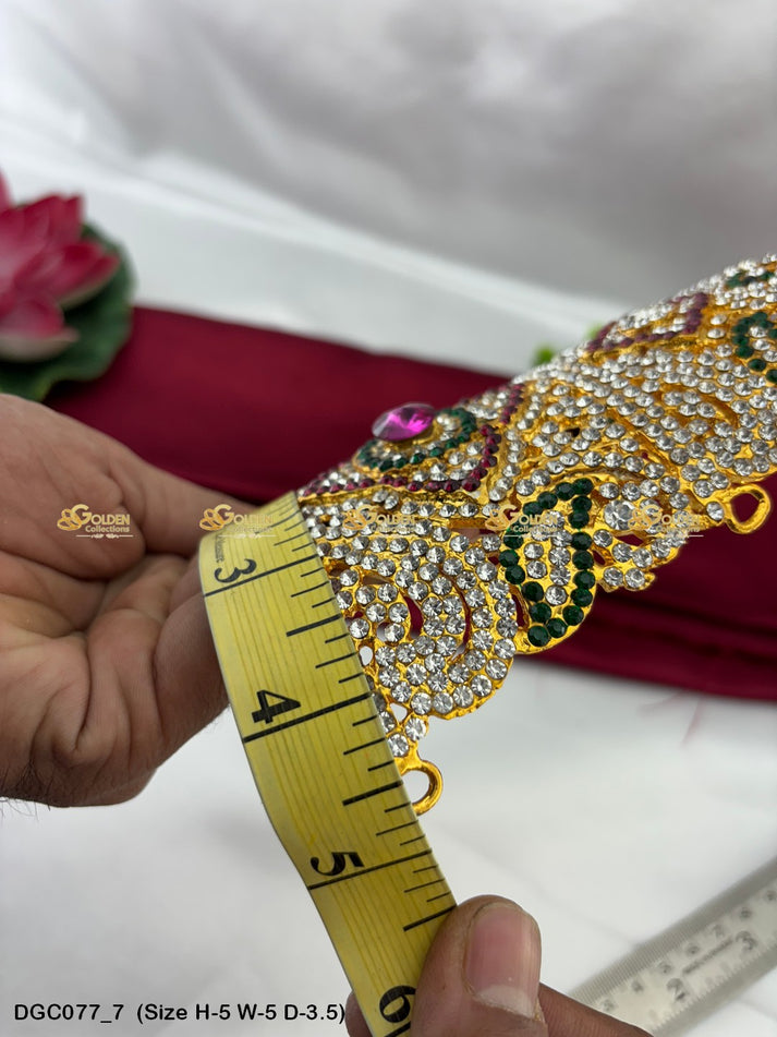 Ornate Crown Mukut for Goddess - GoldenCollections DGC-077 – Golden ...