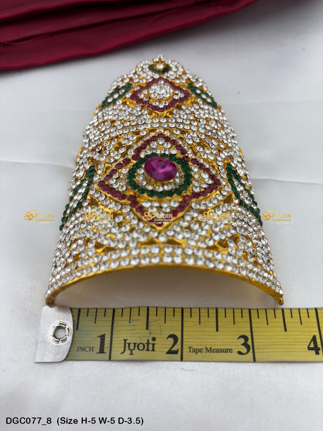 Ornate Crown Mukut for Goddess - GoldenCollections DGC-077 – Golden ...