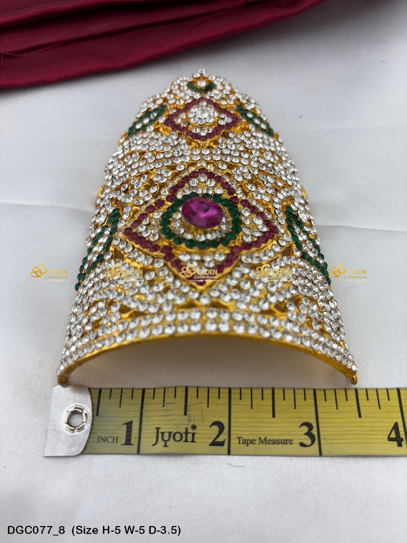 Ornate Crown Mukut for Goddess - GoldenCollections DGC-077 – Golden ...