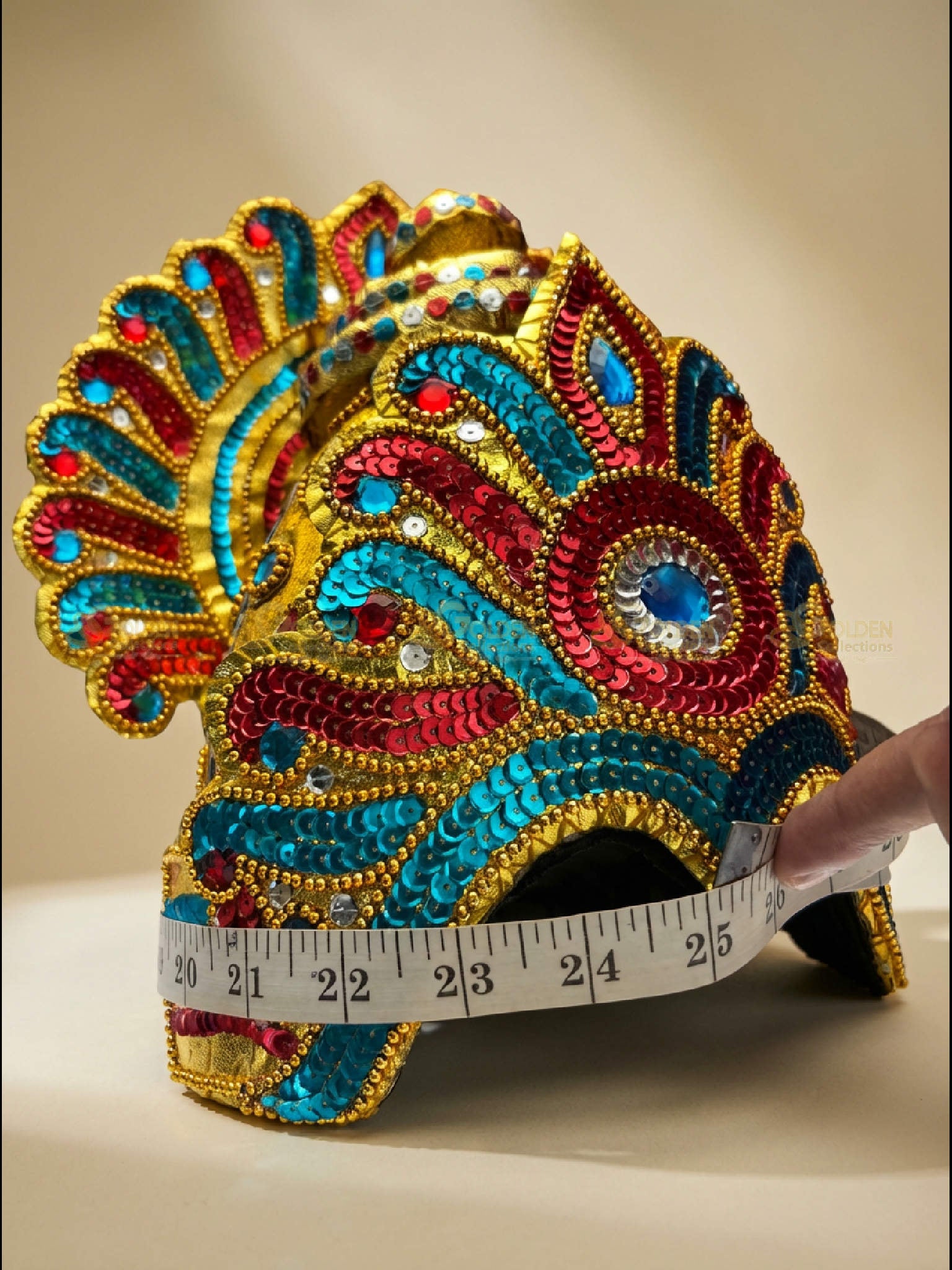 Temple Style Bharatanatyam Drama Crown BDC13 – Golden Collections