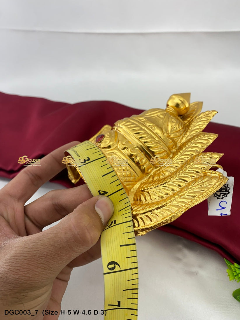 Deity Jwala Gold Plated Crown DGC003 for God Idols – Golden Collections