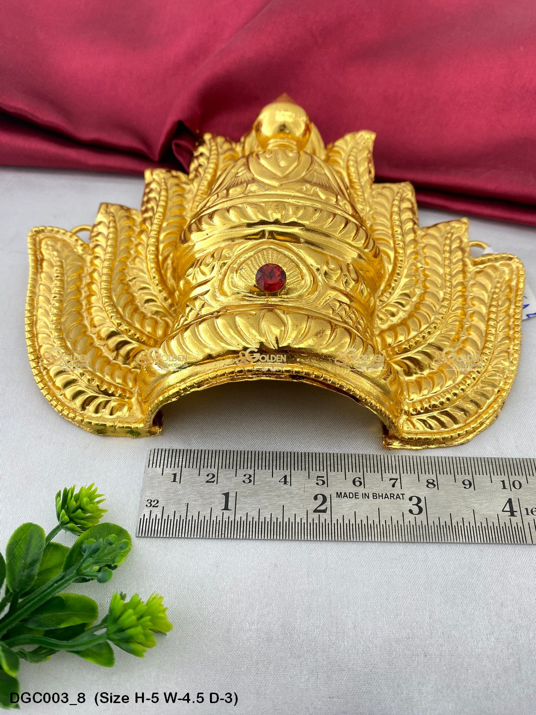 Deity Jwala Gold Plated Crown DGC003 for God Idols – Golden Collections