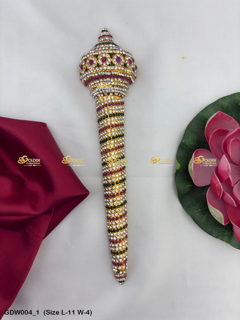 Hindu God Lord Hanuman Gada Mace Weapon Jewellery GDW-004 – Golden ...