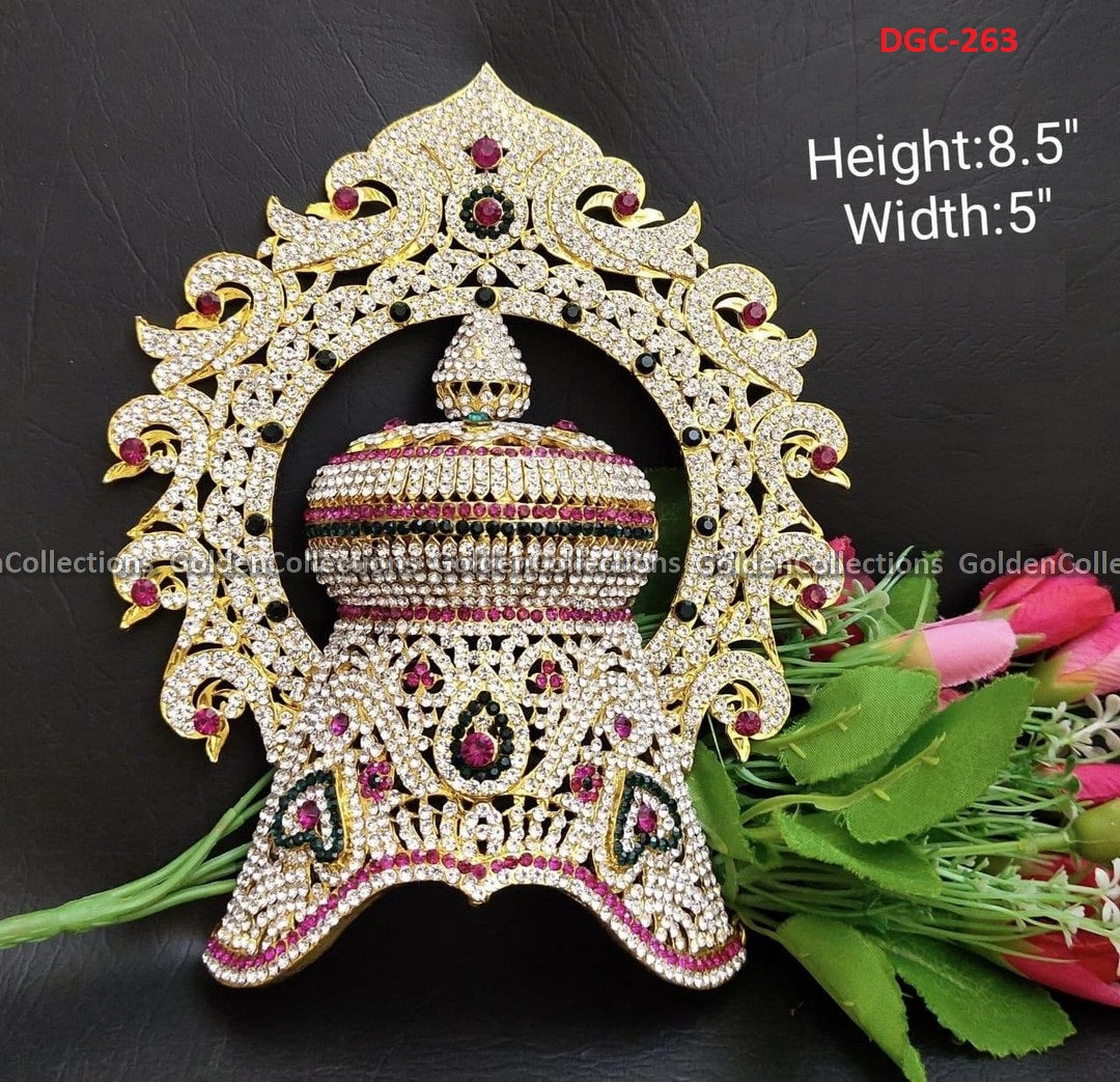 Deity Stone Crowns | Mukut Kireedam by GoldenCollections – Golden ...
