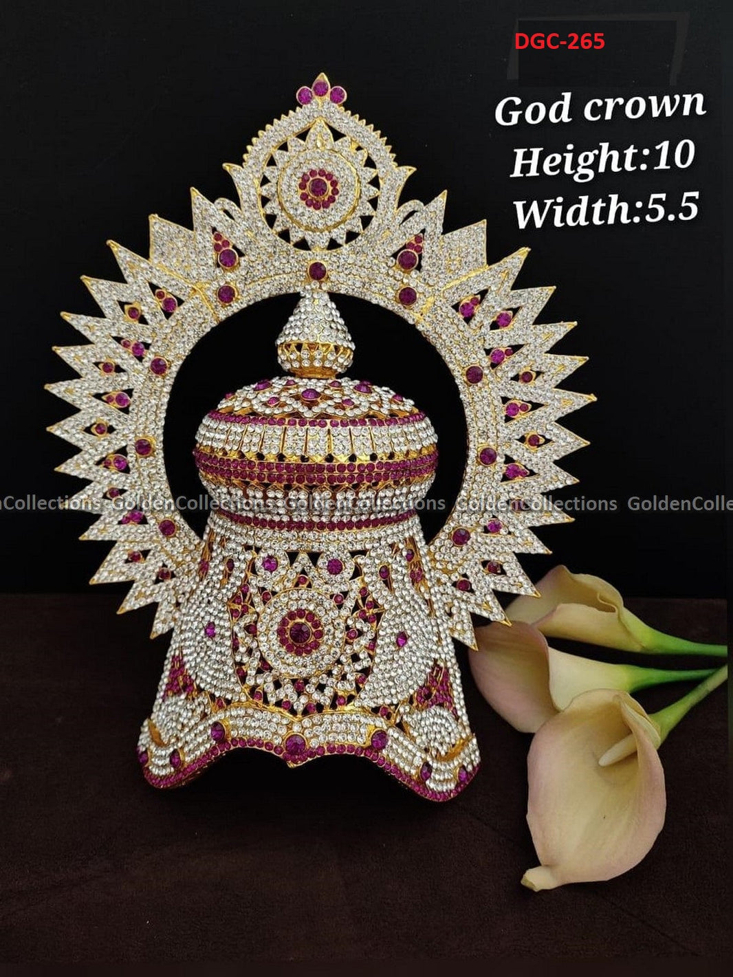 Deity Stone Crowns | Mukut Kireedam by GoldenCollections – Golden ...