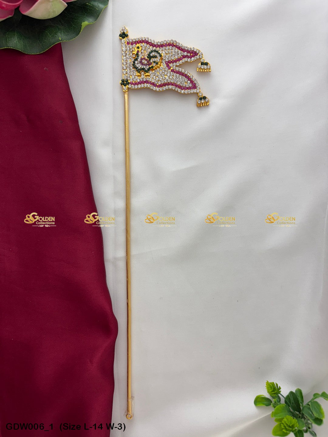 Seval Kodi Flag Lord Murugan Subrahmanya Symbol Jewelry GDW-006 – Golden Collections