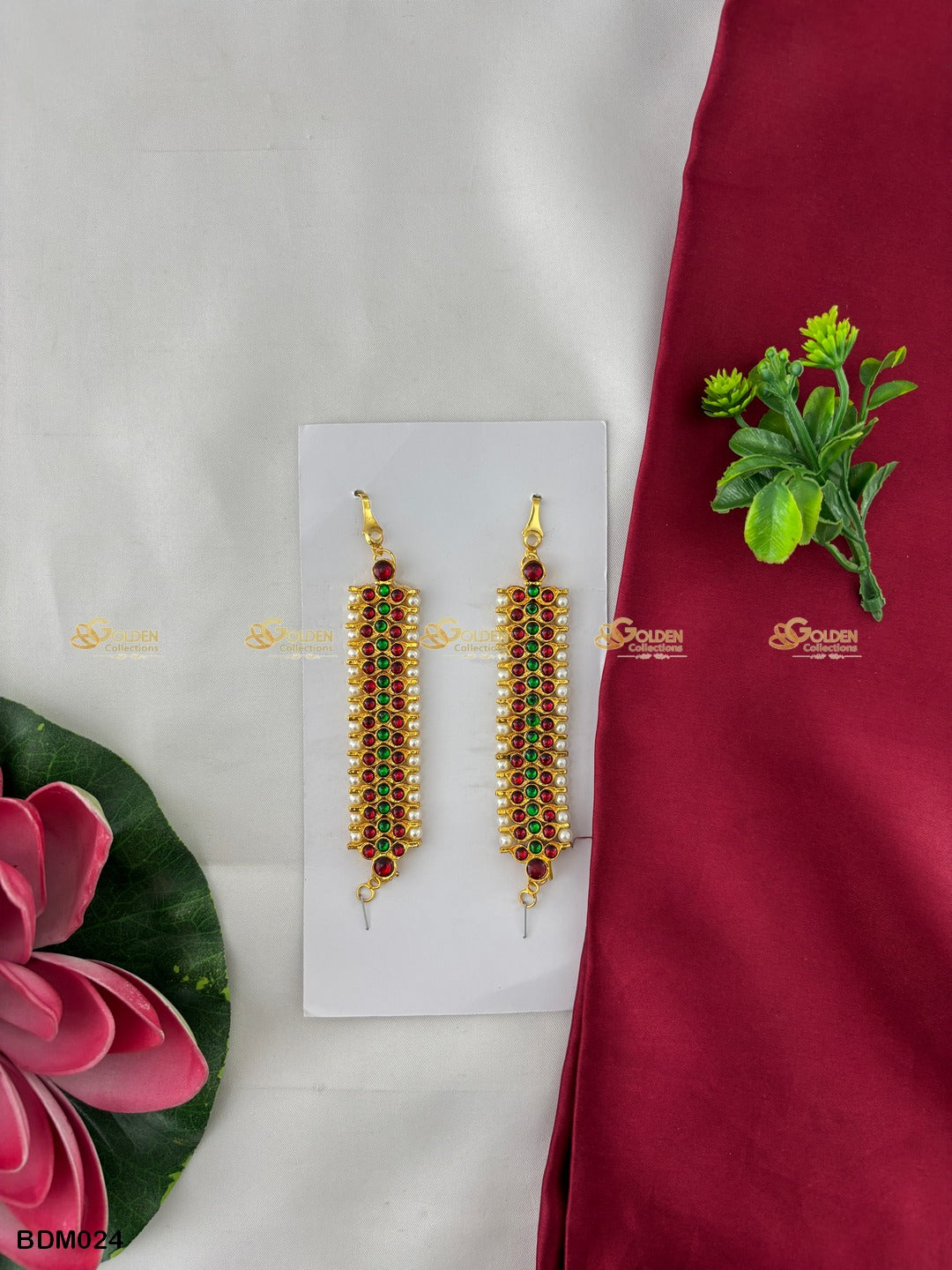 Traditional Kempu Mattal | Bharatanatyam Jewelry – Golden Collections