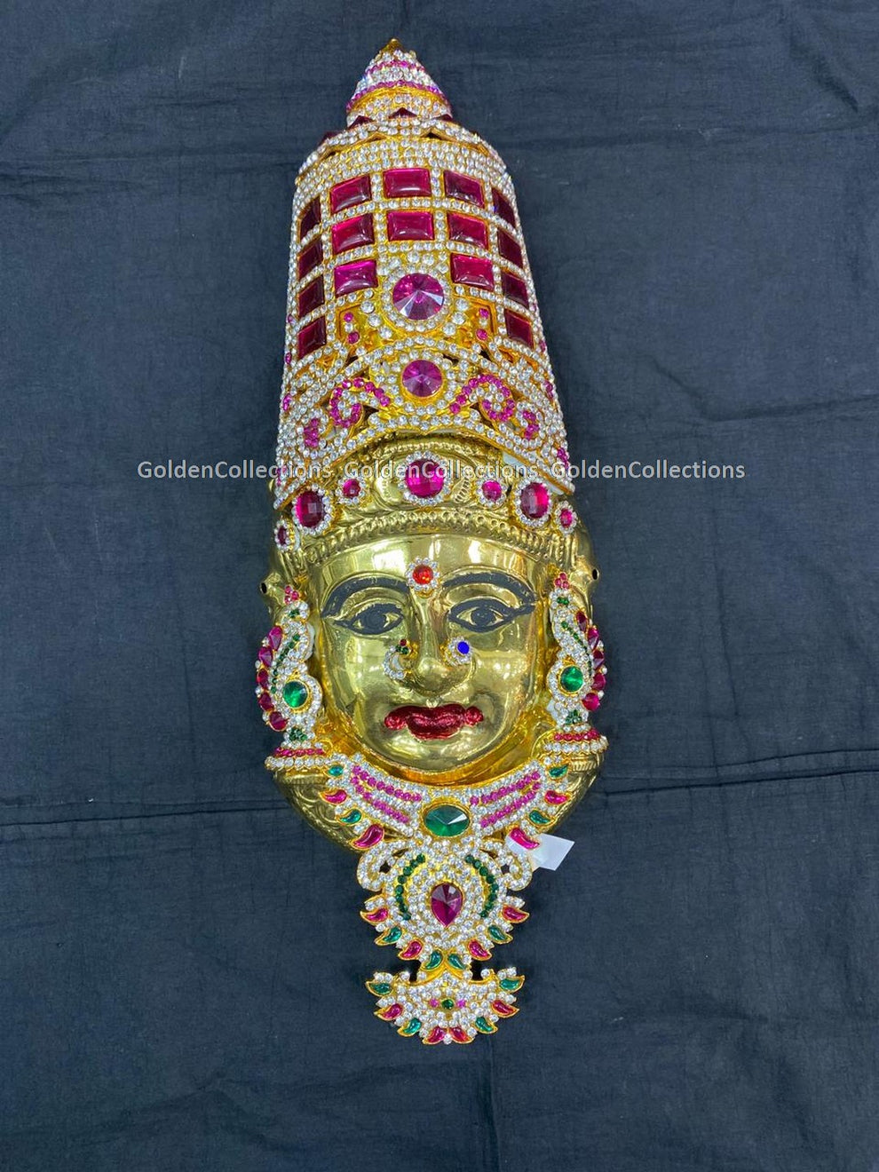 Varalakshmi Amman Face : Stone Decorative Brass Face for pooja VDF-018 ...