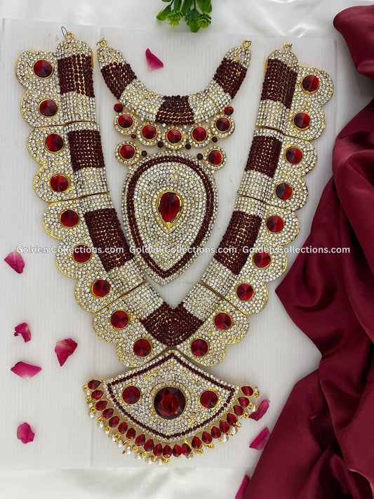 Long Harams | God and Goddess Necklace - Golden Collections