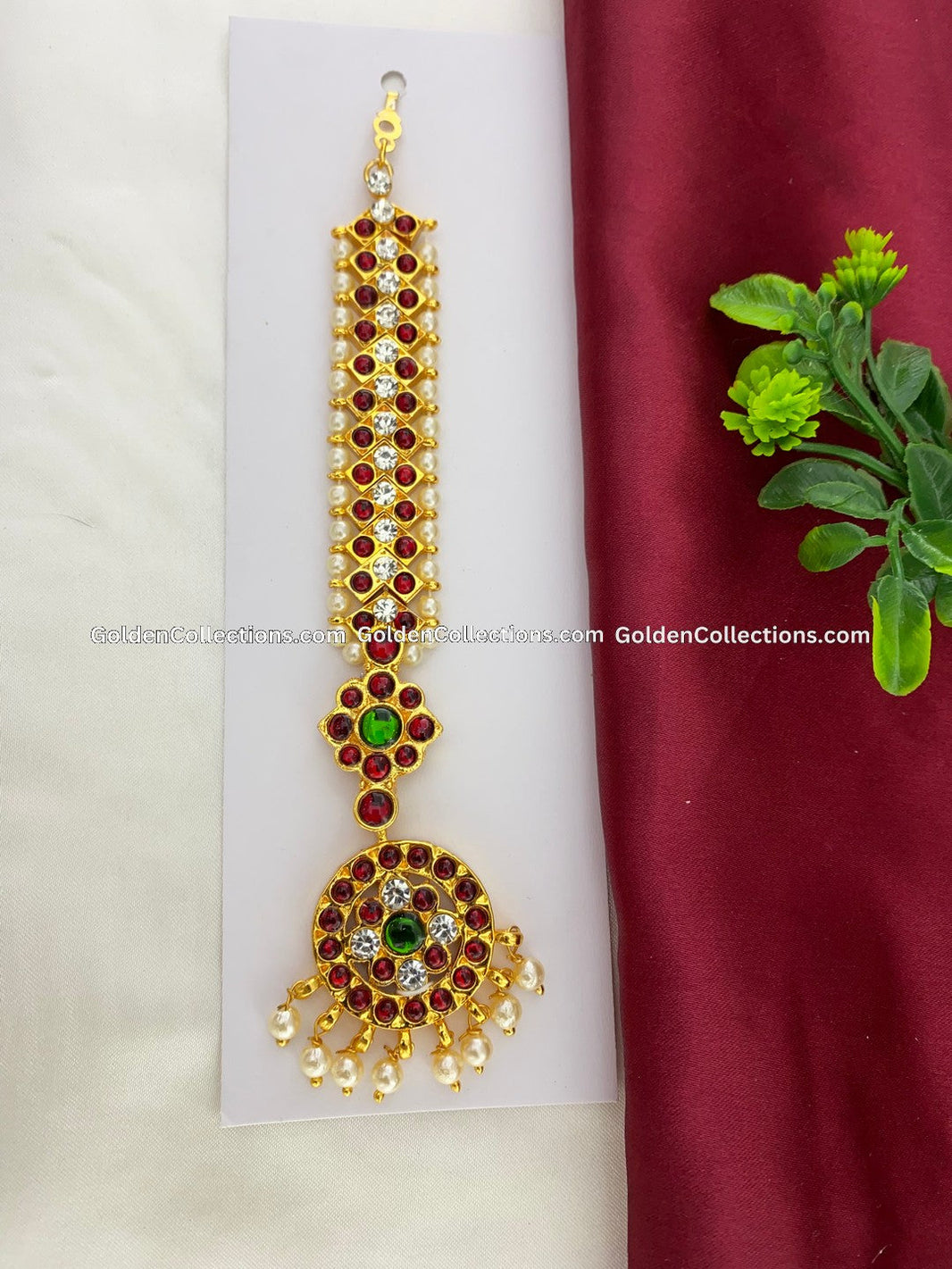 Buy Bharatanatyam Maang Tikka and Matil | Golden Collections